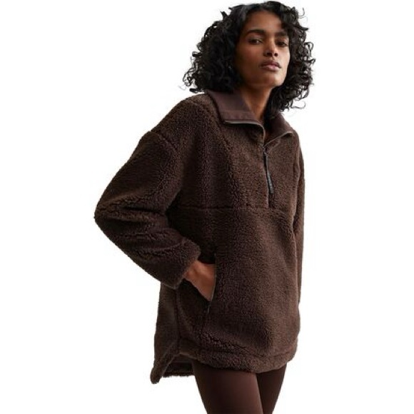 Varley | Jackets & Coats | Varley Brown Teddy Jacket | Poshmark